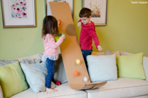 Make a DIY Ball Ramp from a Cardboard Box