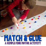 Preschool Fine Motor Activity: Match & Glue