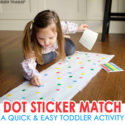 Dot Sticker Matching Activity - Busy Toddler