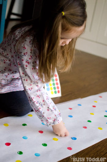 Dot Sticker Matching Activity - Busy Toddler
