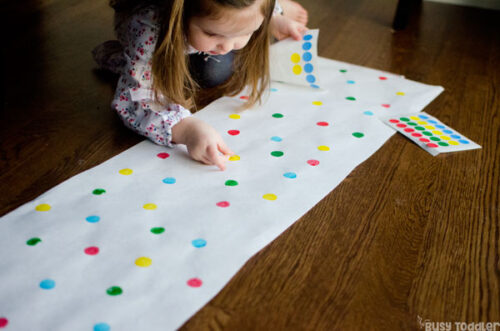 Dot Sticker Matching Activity - Busy Toddler