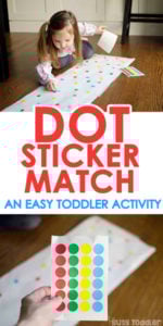 Dot Sticker Matching Activity - Busy Toddler
