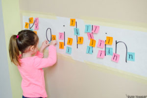 Post-It Names: Easy Alphabet Activity