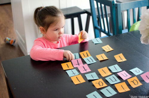 Post-It Names: Easy Alphabet Activity