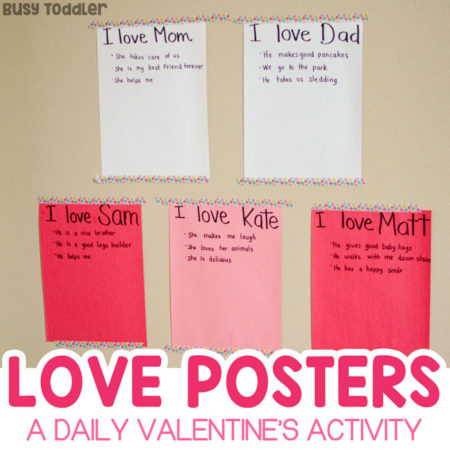 Make Love Posters: Easy Valentine's Activity for the Whole Family