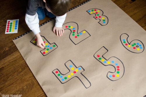 Dot Sticker Math: A Preschool Number Sense Activity