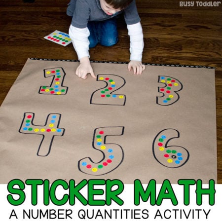 Dot Sticker Math: A Preschool Number Sense Activity