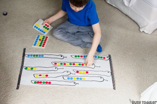 Make Pattern Snakes: Preschool Patterns Activity - Busy Toddler