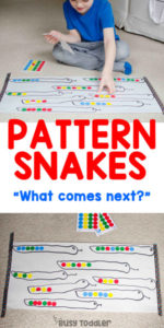 Make Pattern Snakes: Preschool Patterns Activity - Busy Toddler