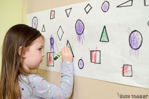 Find the Shapes Math Activity - Busy Toddler