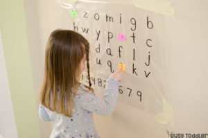 Sticky Letters Activity: A Quick & Easy Alphabet Game