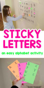 Sticky Letters Activity: A Quick & Easy Alphabet Game