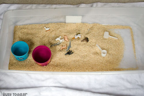How To Set Up Your First Sensory Bin - Busy Toddler