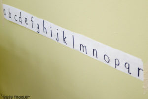 Easy Alphabet Activity: Post-It Match - Busy Toddler