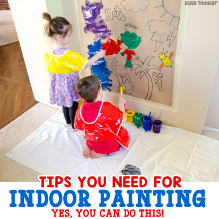 Indoor Painting Activities with Kids - Tips and Tricks from Busy Toddler