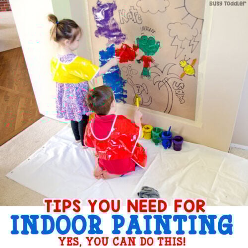 Indoor Painting Activities with Kids - Tips and Tricks from Busy Toddler