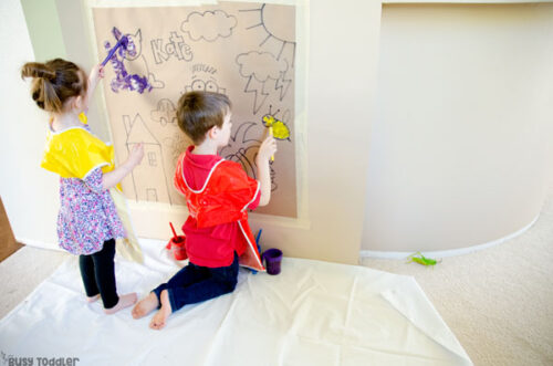Indoor Painting Activities with Kids - Tips and Tricks from Busy Toddler