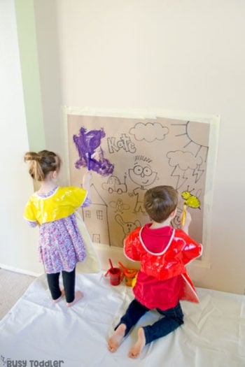 Indoor Painting Activities with Kids - Tips and Tricks from Busy Toddler
