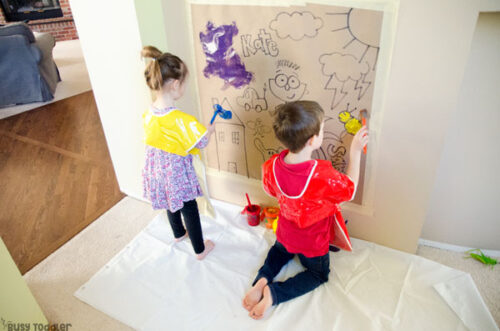 Indoor Painting Activities with Kids - Tips and Tricks from Busy Toddler