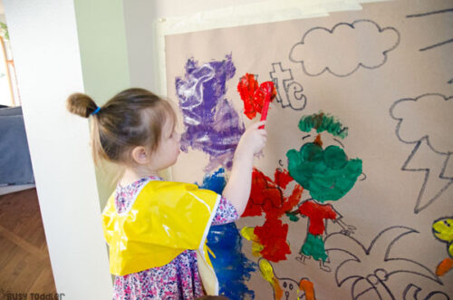 Indoor Painting Activities with Kids - Tips and Tricks from Busy Toddler