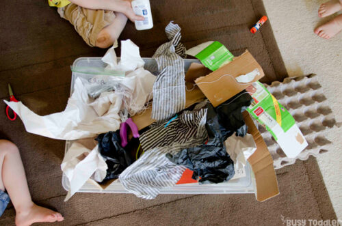 Make a Creation Station Sensory Bin - Busy Toddler