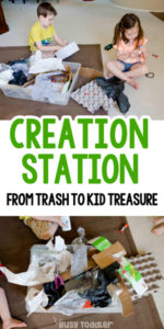 Make a Creation Station Sensory Bin - Busy Toddler