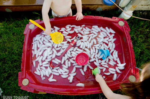 Make an Ice Table Sensory Bin - Busy Toddler