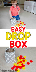Drop Box Taby Activity - Busy Toddler