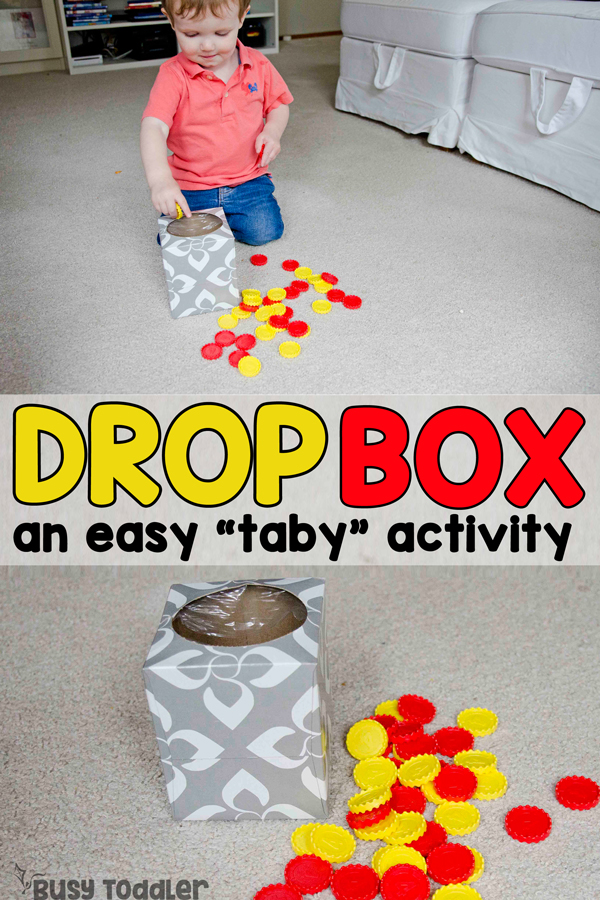 Drop Box Taby Activity - Busy Toddler
