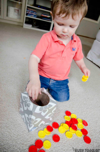 Drop Box Taby Activity - Busy Toddler