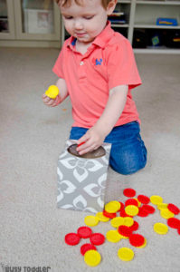 Drop Box Taby Activity - Busy Toddler