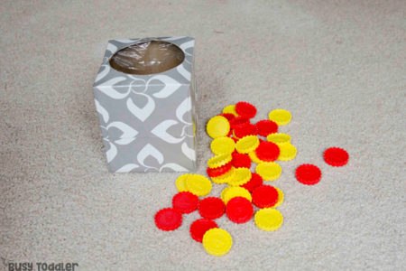 Drop Box Taby Activity - Busy Toddler