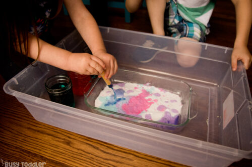Bubble Droppers Science Experiment - Busy Toddler