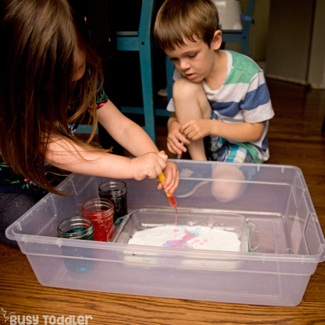 Bubble Droppers Science Experiment - Busy Toddler