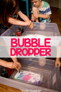 Bubble Droppers Science Experiment - Busy Toddler