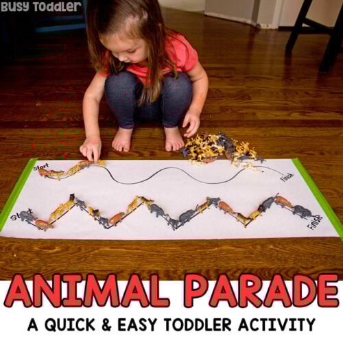Animal Parade Toddler Activity - Busy Toddler