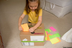 Sorting Drop Box Fine Motor Activity - Busy Toddler