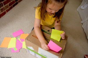 Sorting Drop Box Fine Motor Activity - Busy Toddler