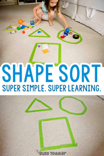 Shape Sorting Activity: Go Beyond Memorizing - Busy Toddler