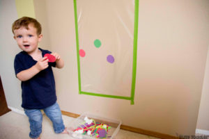 Make an Easy Taby Sticky Wall - Busy Toddler