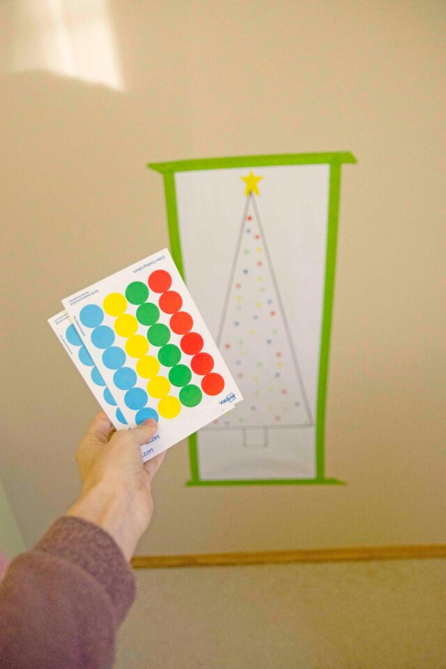 Christmas Dot Sticker Trees - Busy Toddler