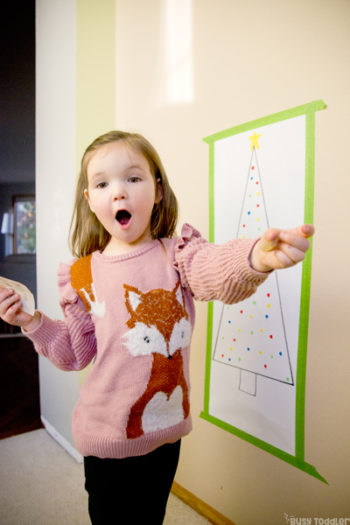 Christmas Dot Sticker Trees - Busy Toddler