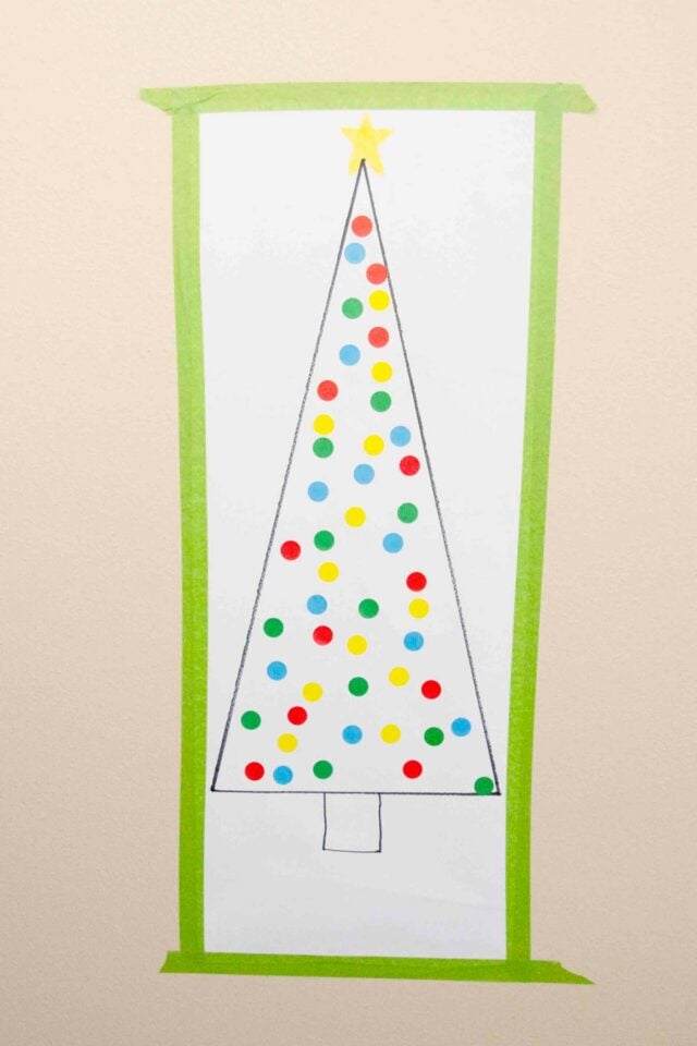 Christmas Dot Sticker Trees - Busy Toddler