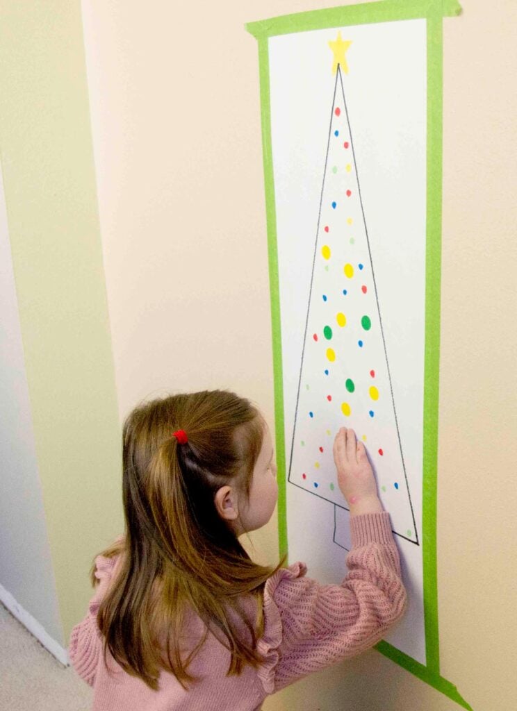 Christmas Dot Sticker Trees - Busy Toddler