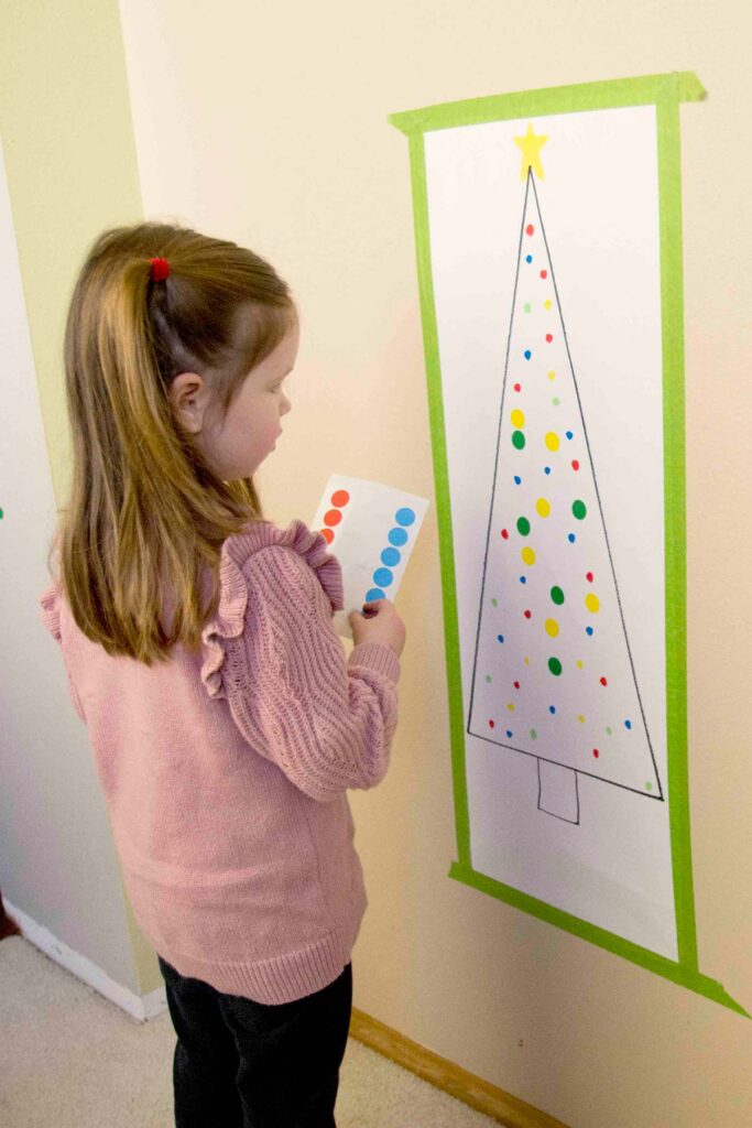 Christmas Dot Sticker Trees - Busy Toddler