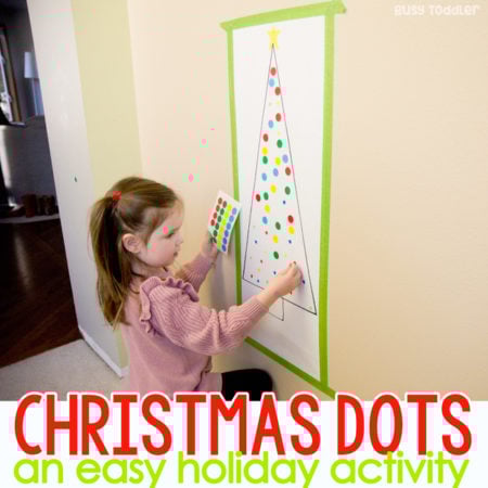 Christmas Dot Sticker Trees - Busy Toddler