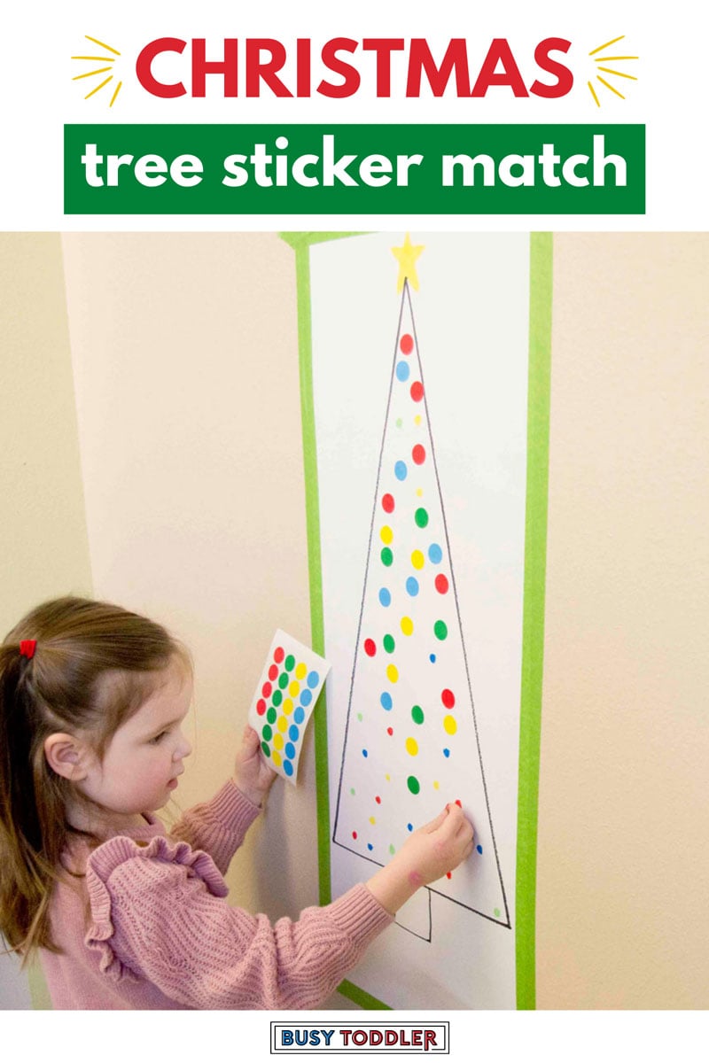 Christmas Dot Sticker Trees - Busy Toddler