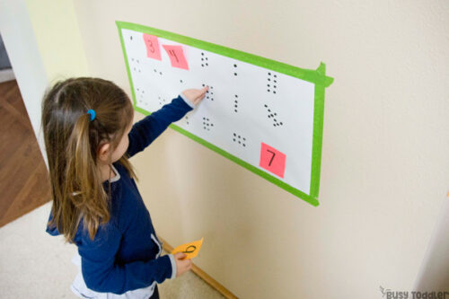 Post-It Number Match Math Activity - Busy Toddler