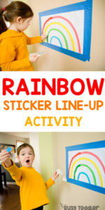 Rainbow Dot Sticker Line-Up - Busy Toddler