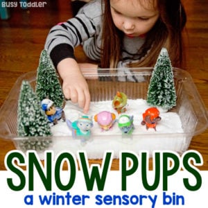 Winter Sensory Bin: A Quick and Easy Indoor Activity - Busy Toddler